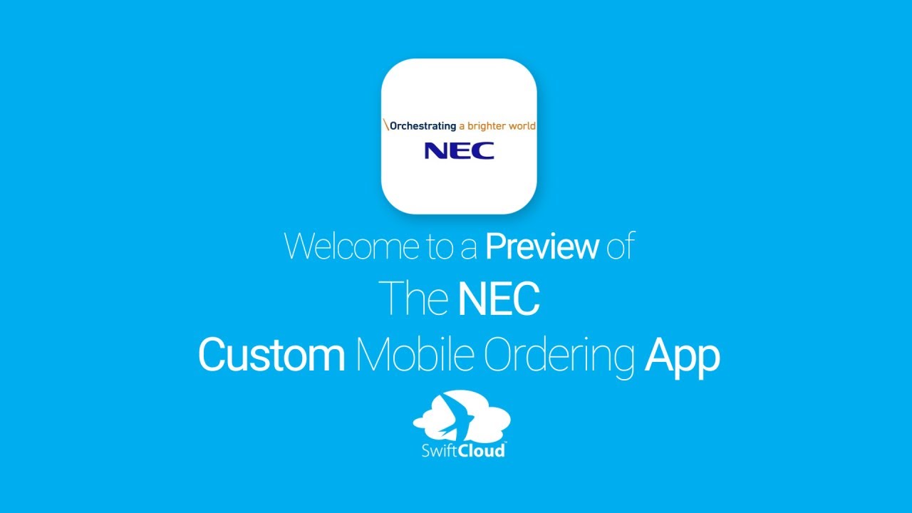 NEC - Mobile App Preview - NEC8976W - YouTube