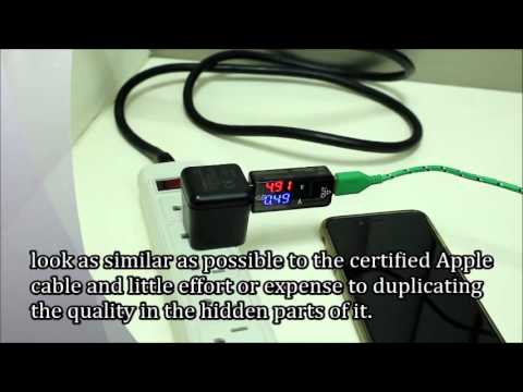 Lightning Cable test: MFi cable vs. Non-MFi cable - YouTube
