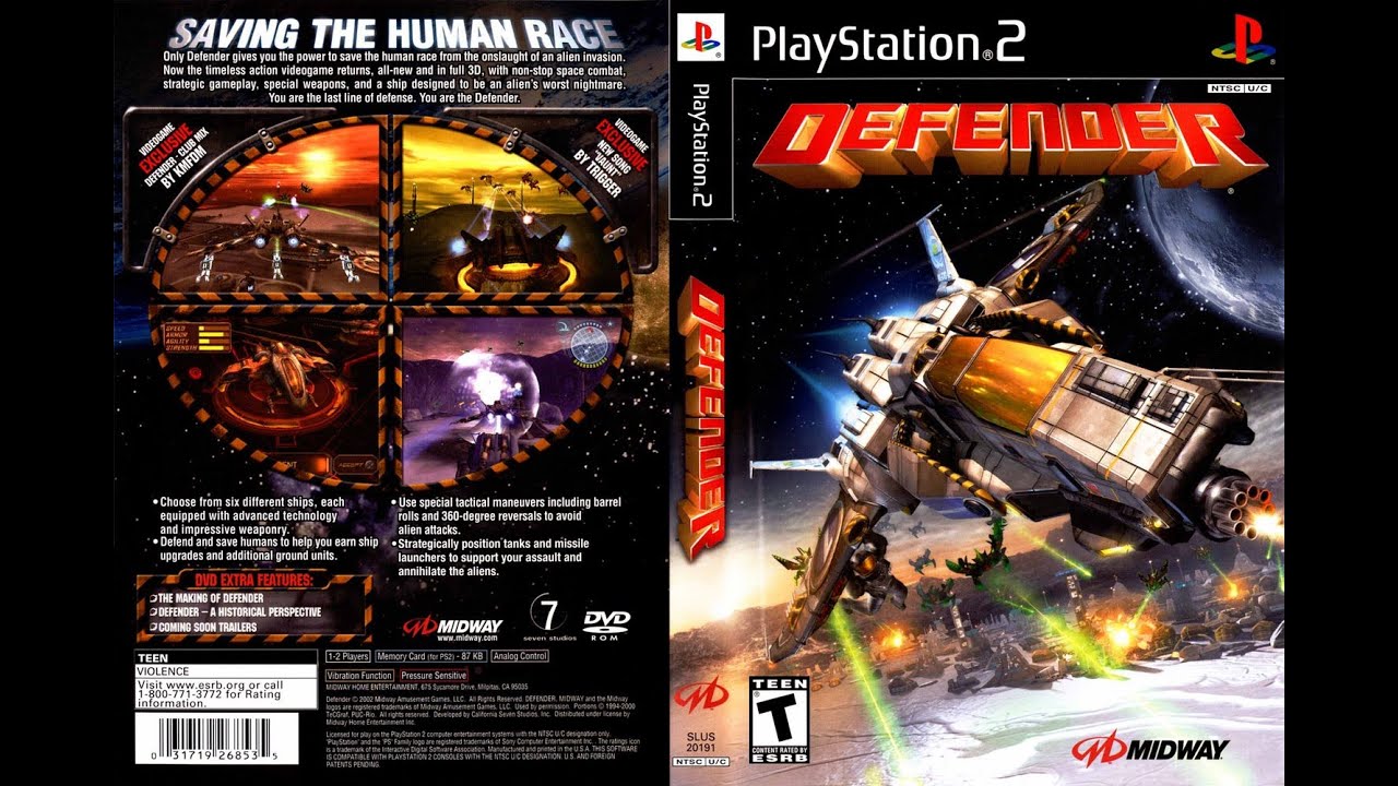 Defender Ps2 - Full Game (no commentary) - YouTube