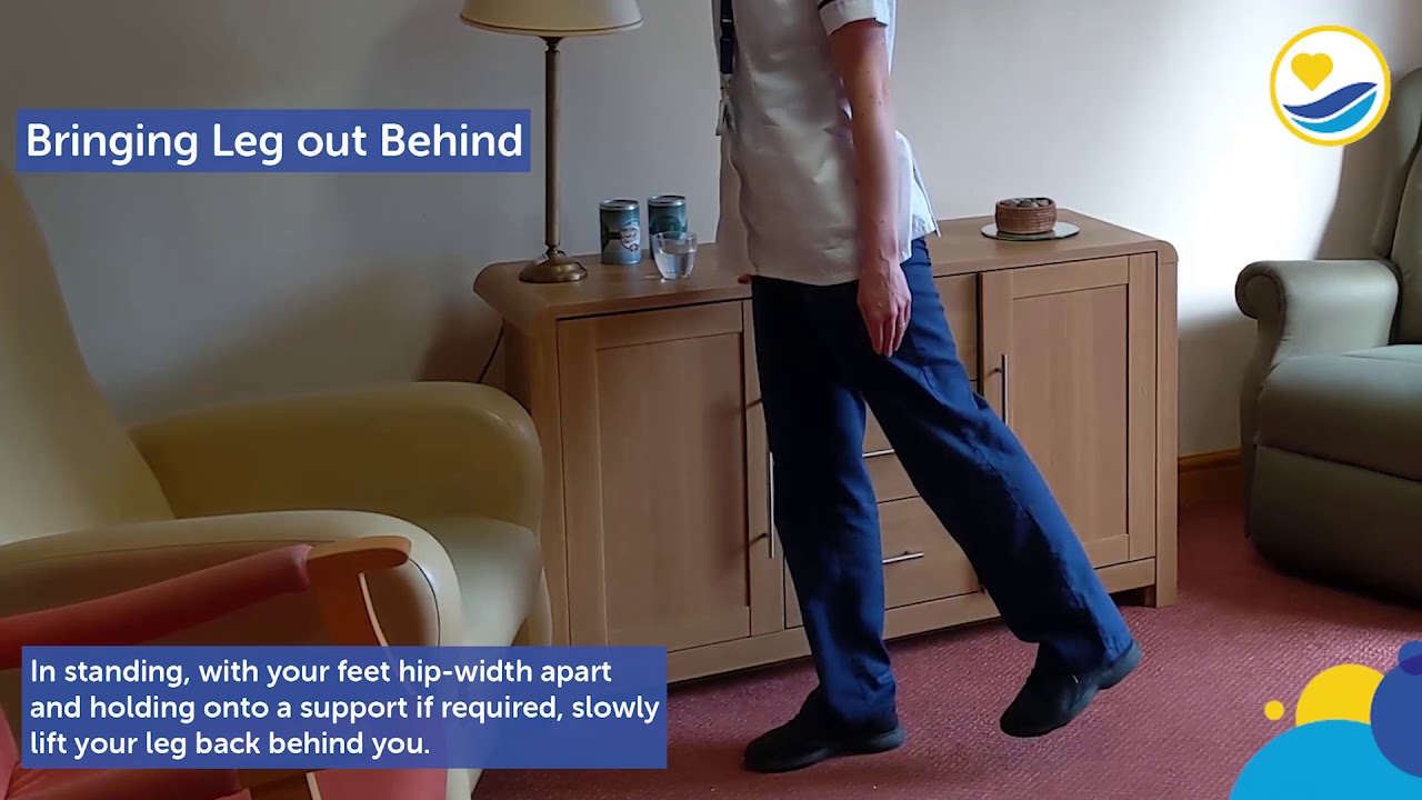 Physiotherapy: Standing Exercises | St Barnabas Hospice | November 2019 ...