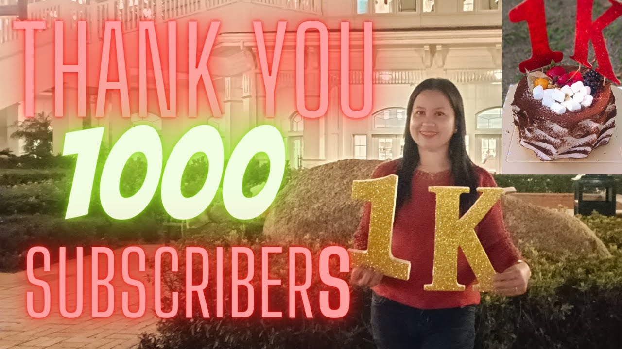 Happy 1K Subscribers#thankyoueveryone - YouTube