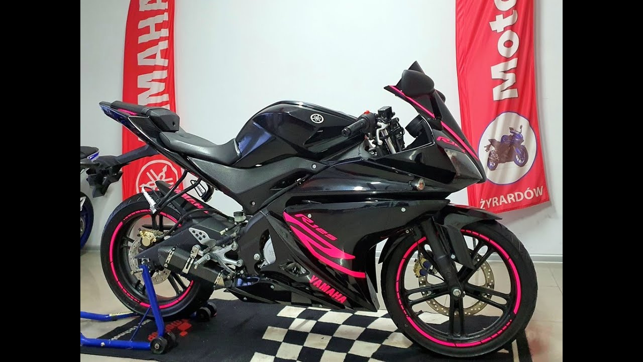 Yamaha YZF R-125 Pink FLUO MotoRW - YouTube