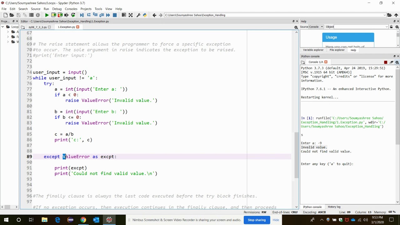 Exceptions In Python Use Of Finally Keyword YouTube Exceptions In Python Use Of Finally Keyword YouTube