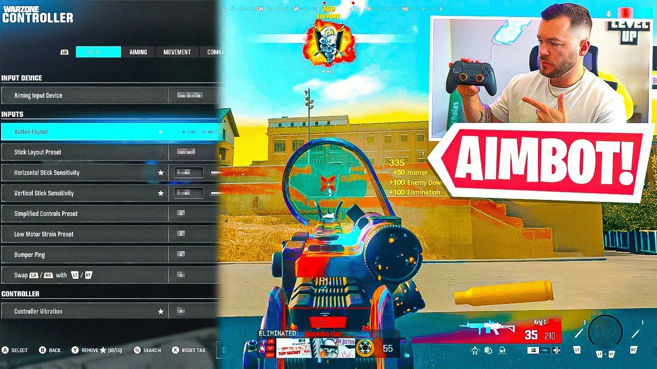 NEW WARZONE Aim Assist Settings Make Controller Players Overpowered! 🎮 ...