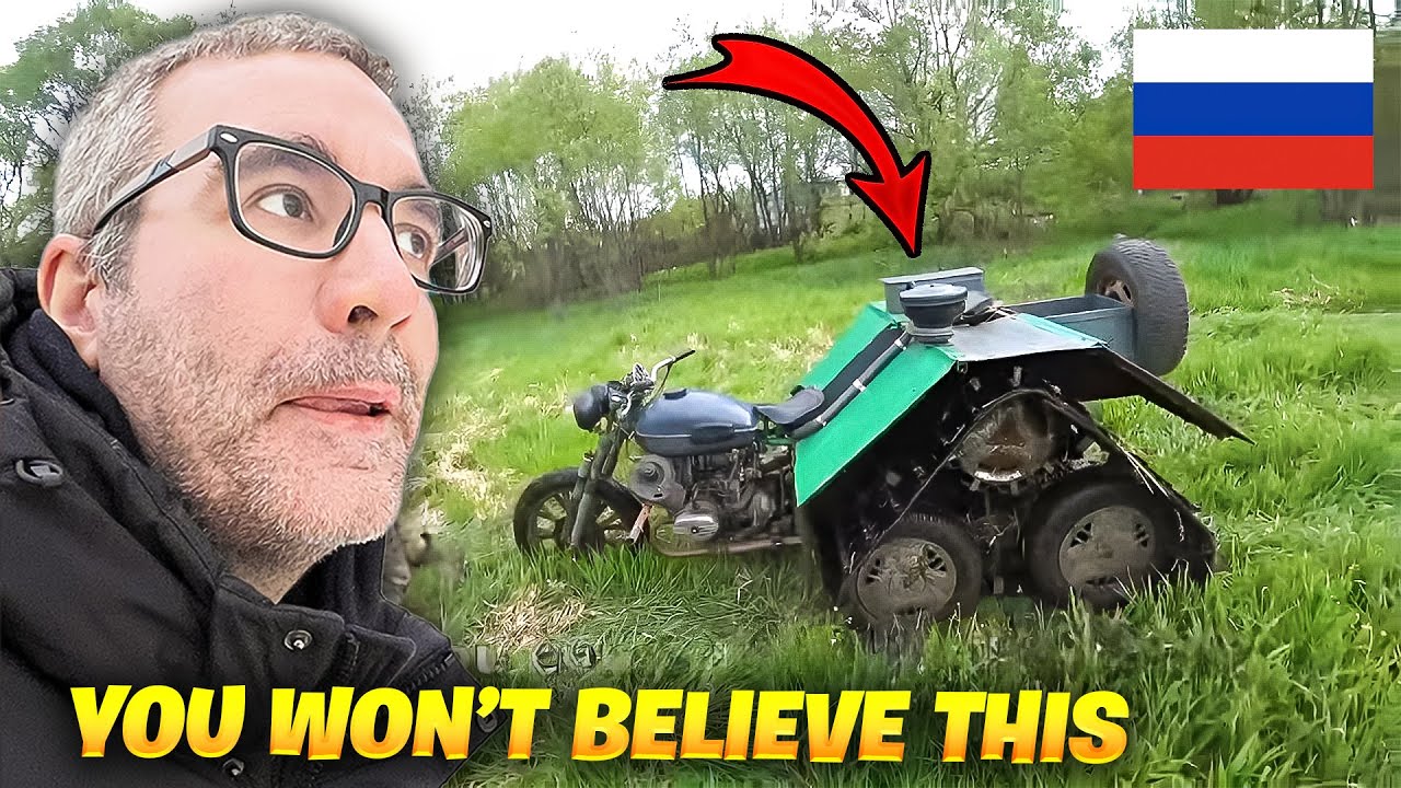 Russian Man Builds Homemade Tank in His Garage @broadrussia - YouTube