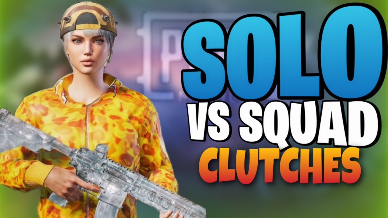 Solo Vs Squad Gameplay | Solo Vs Squad Heavy Clutches | Solo Vs Squad ...