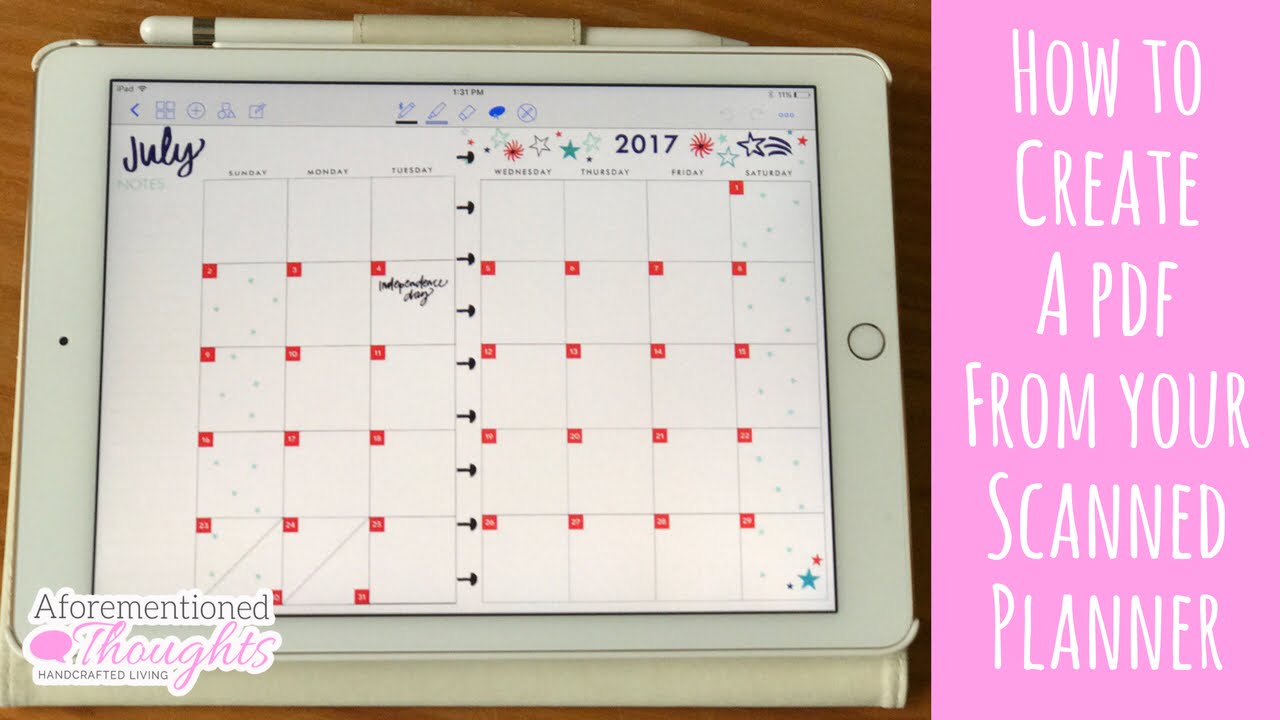 How To Create Your Digital Planner From A Scanned File How I Created How To Create Your Digital Planner From A Scanned File How I Created