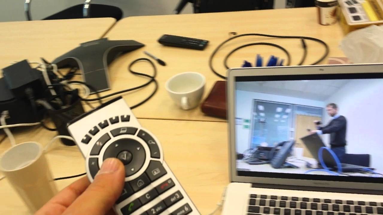 Cisco C20 codec Camera feeding Webex via Black Magic encoder - YouTube