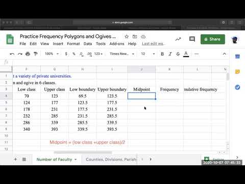 Frequency Polygon Ogive - YouTube