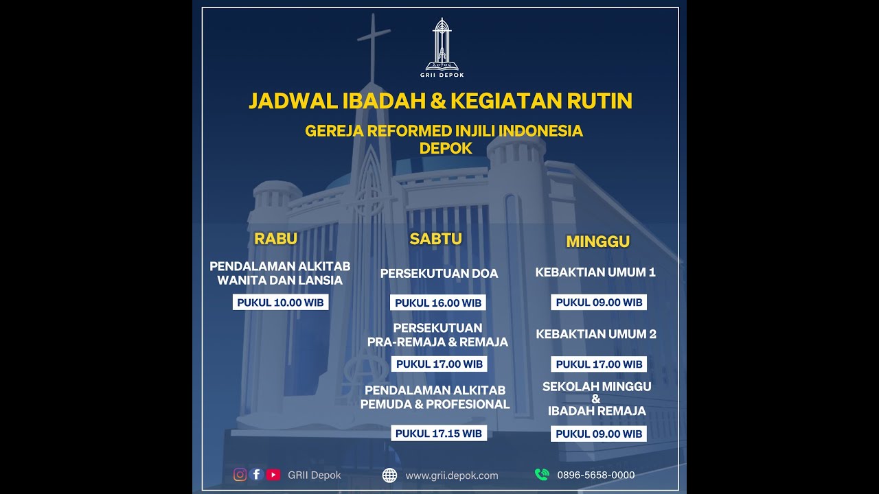 INKARNASI KRISTUS DAN PEMBUANGAN KE BABEL | KEBAKTIAN UMUM I GRII DEPOK ...