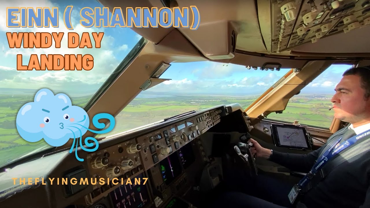 BOEING 747-400 Strong Wind Landing | Cockpit View | GoPro 10 - YouTube