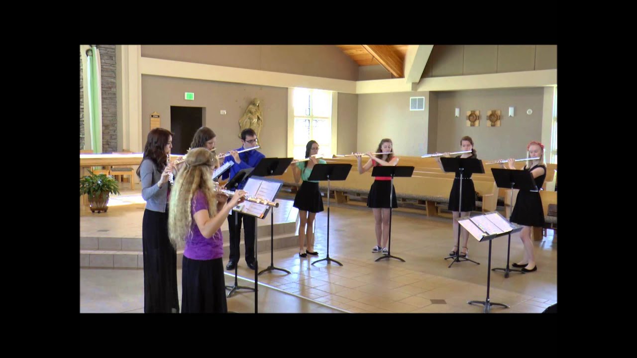 Ah Poor Bird - A folk song arranged for Flute Choir - YouTube