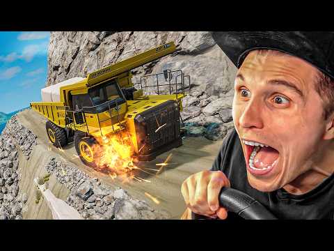 Ein FEHLER und wir stürzen die Klippen runter – BAUFAHRZEUG Update in BEAMNG