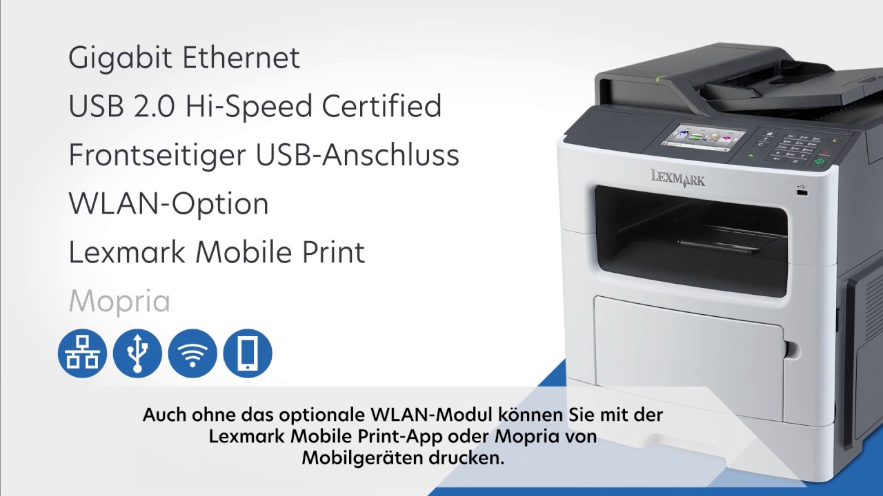 Lexmark MX417de - Lernen Sie den Schwarzweiß-Multifunktionsdrucker ...