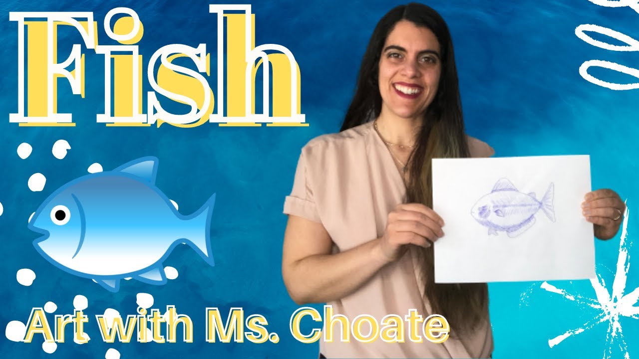 How to draw a Fish with Cross Hatching | Art with Ms. Choate - YouTube