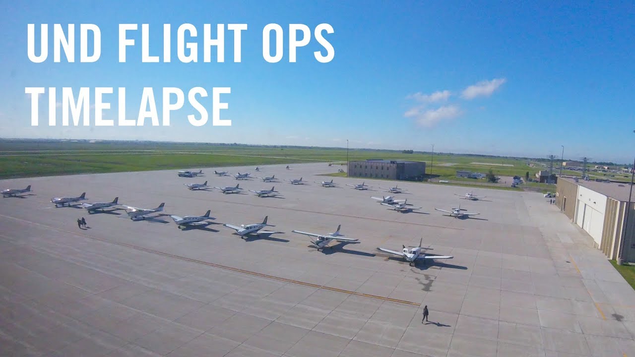 UND Aerospace Flight Operations Timelapse - YouTube