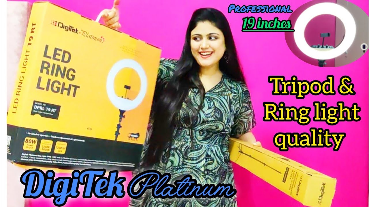 Best Ring Light 19RT & Tripod unboxing video, full review😍| Youtube & professional use ...