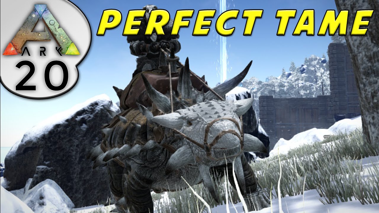 ARK: Survival Evolved - PERFECT KIBBLE TAMED LVL 120 ANKYLOSAURUS ...