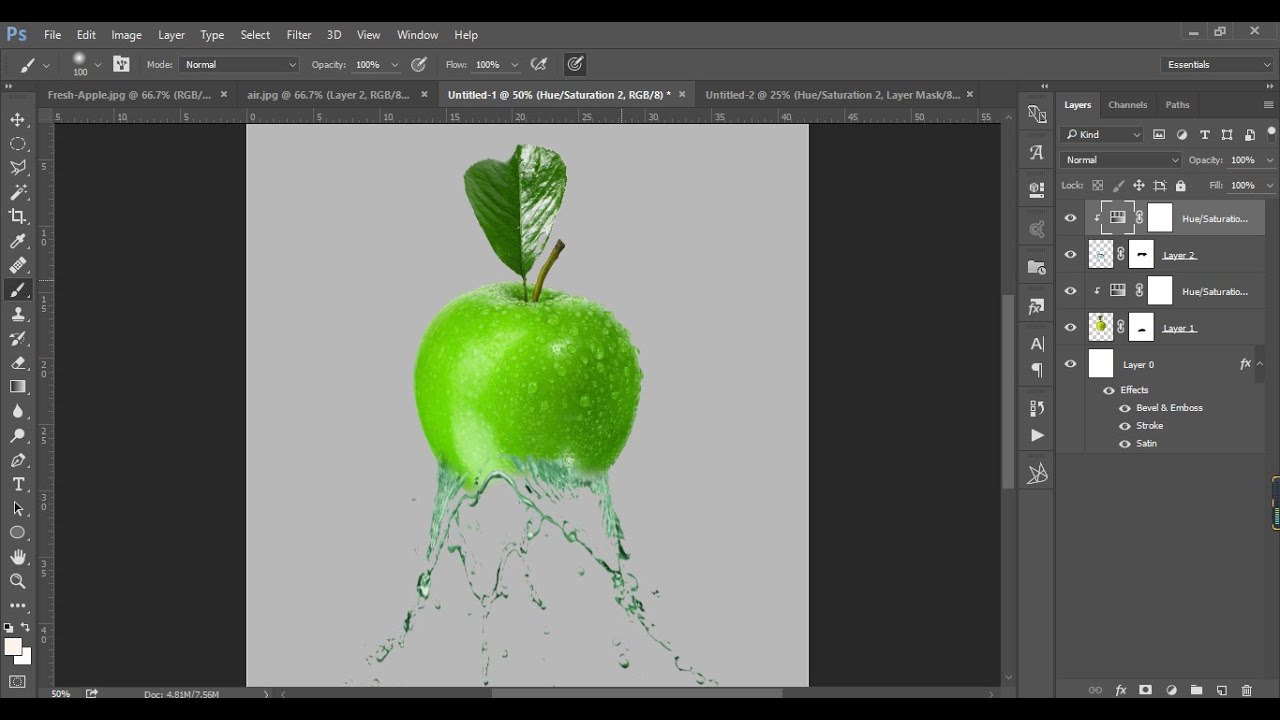 Water Dispersion Effect Photoshop Tutorial - YouTube