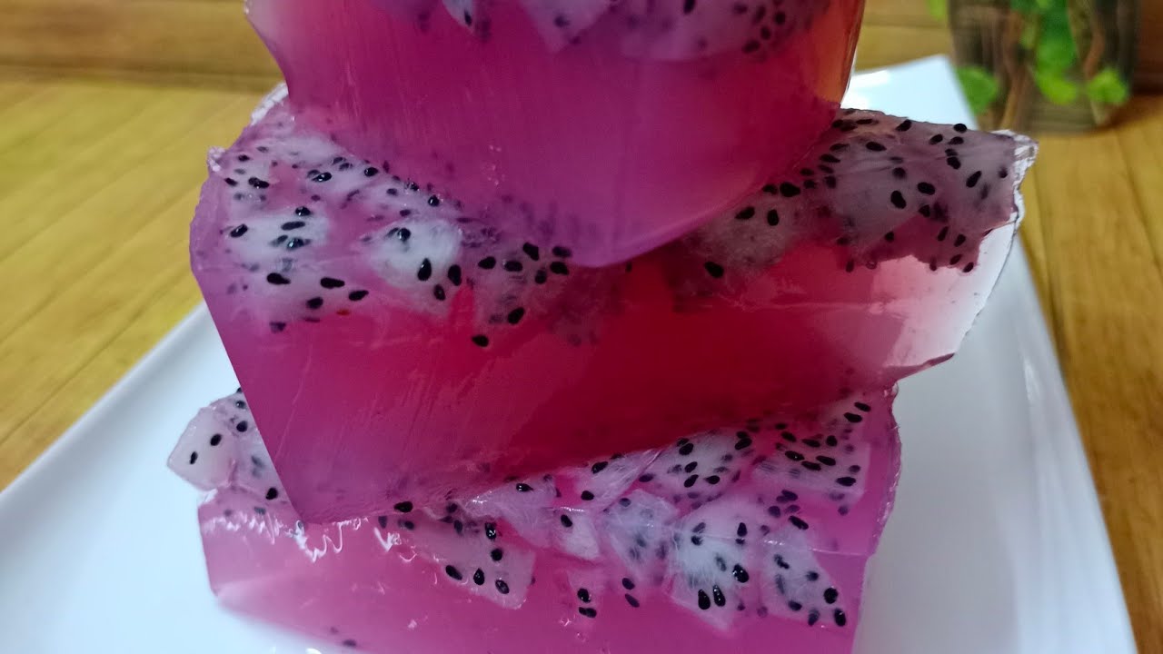 Easy and delicious dragon fruit dessert recipe #pinkbeans - YouTube