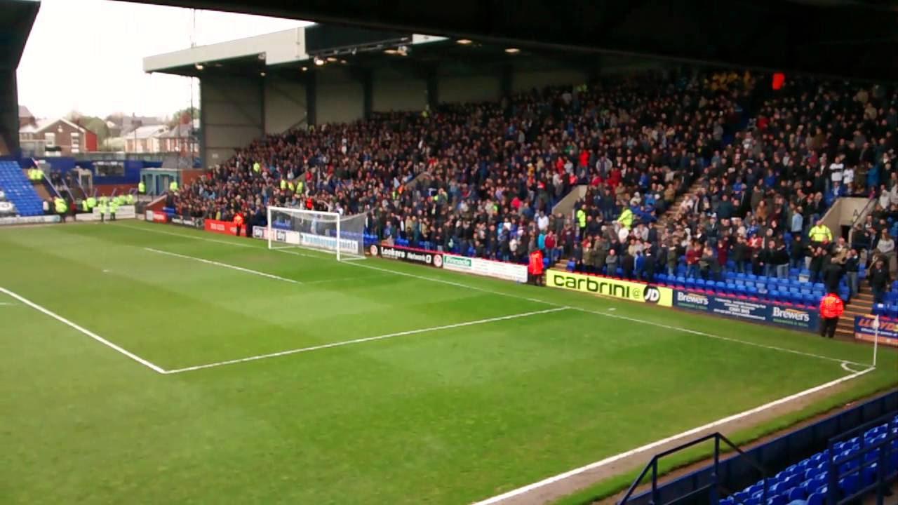 Bury fans before Tranmere v Bury - YouTube