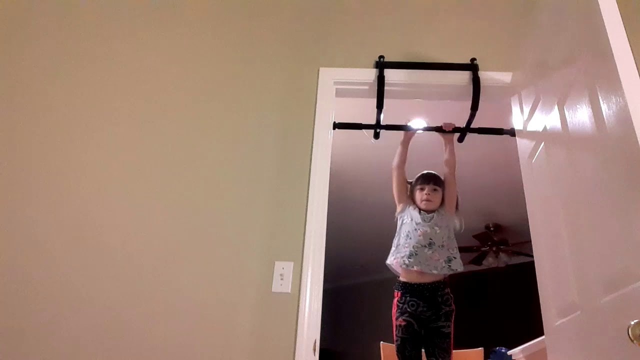 First Pull ups and Leg lift - YouTube