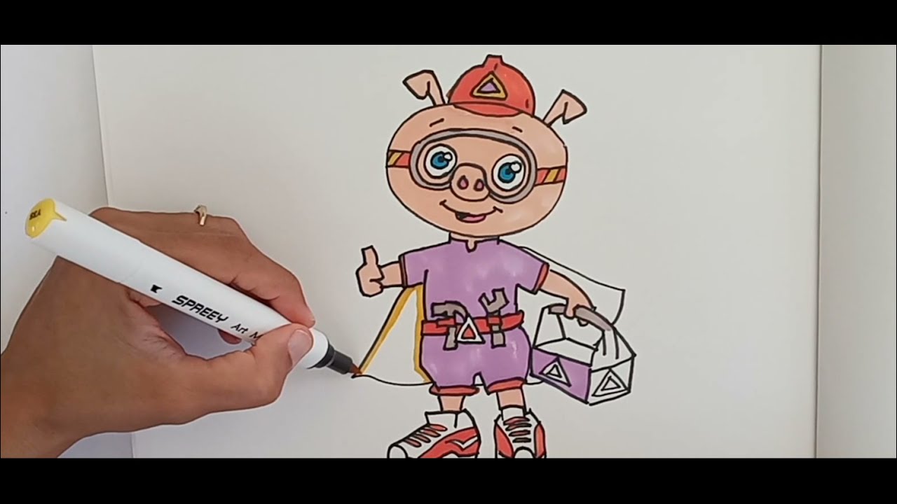 Draw Super Why Alpha Pig - YouTube