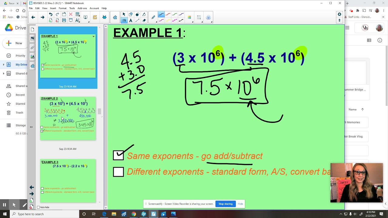 Adding Subtracting Numbers In Scientific Notation YouTube Adding Subtracting Numbers In Scientific Notation YouTube