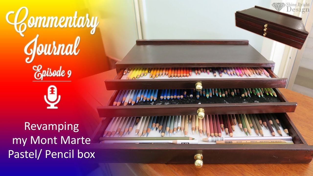 How I keep my pencils, Pastel box revamp journey - YouTube