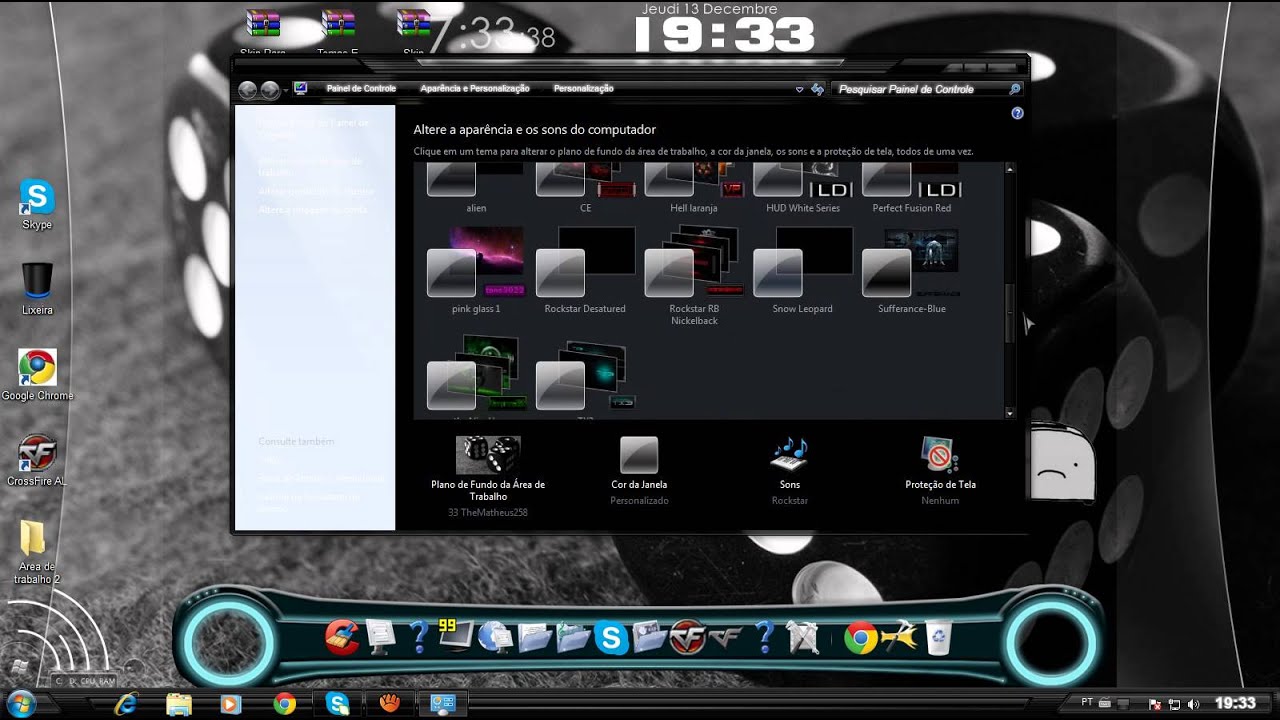 Como Colocar Temas Skin Para Rainmeter E RocketDock By ViniciusZika - YouTube