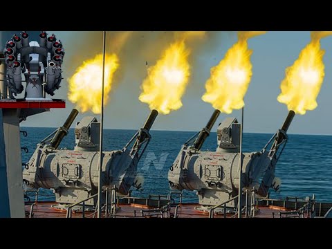 Russian Navy in Action! Gun Fire: AK-630M-2, CIWS RBU 6000 Massive in ...