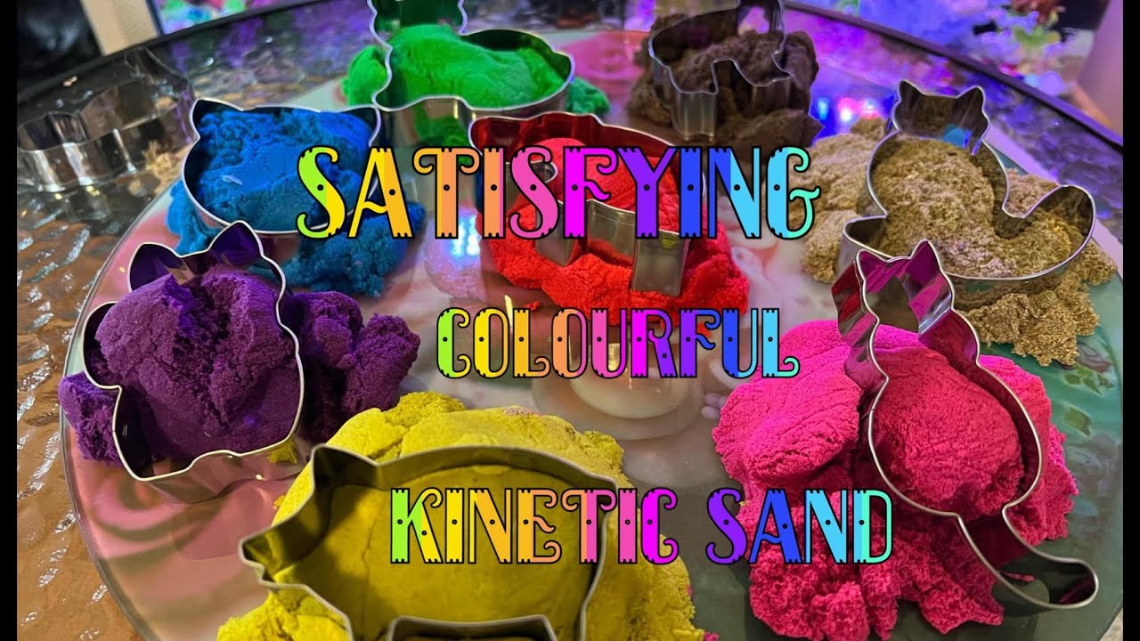 SATISFYING OF COLOURFUL KINETIC SAND ASMR #82 #satisfying #asm #short ...
