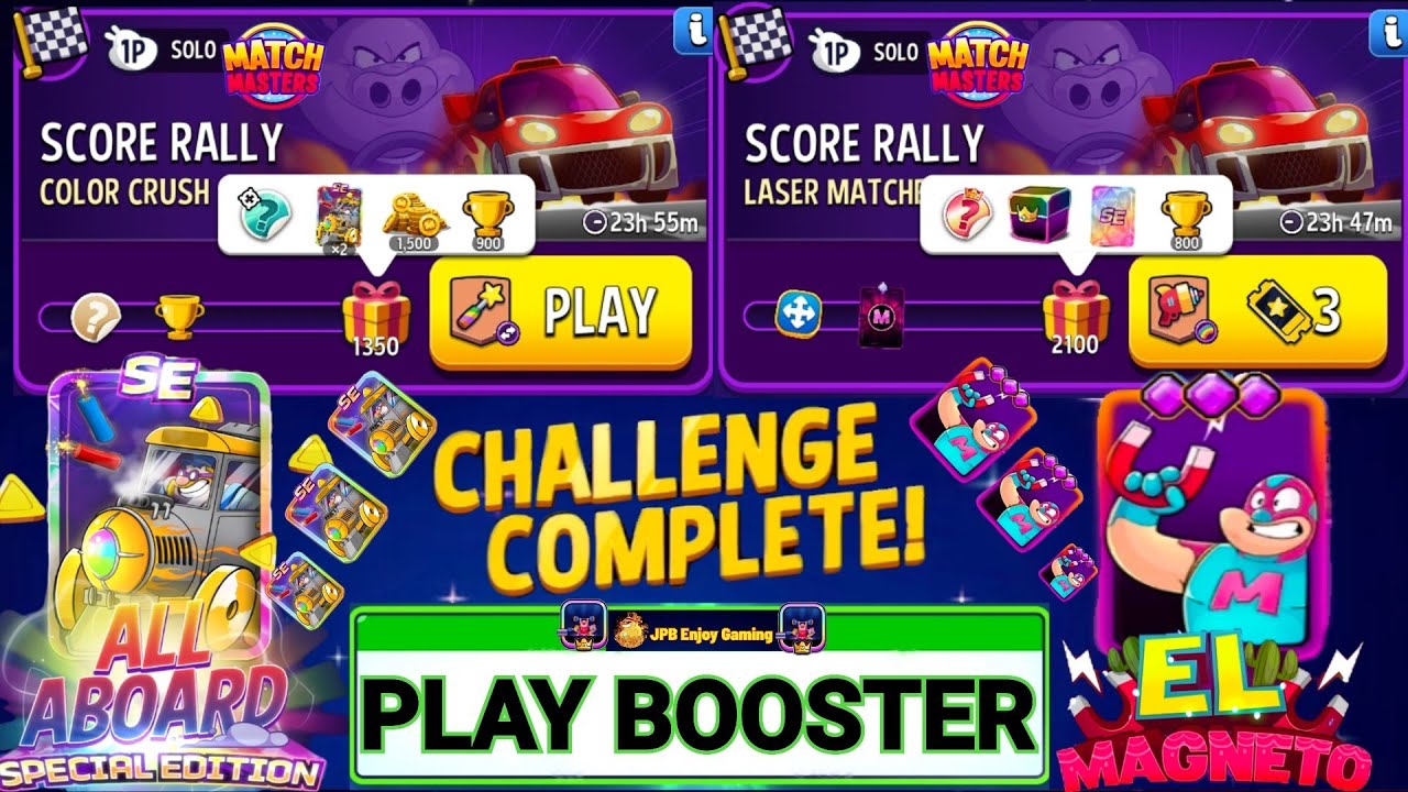 Color Crush+Any Move Solo Challenge Score Rally /Laser Matches+Rainbow ...