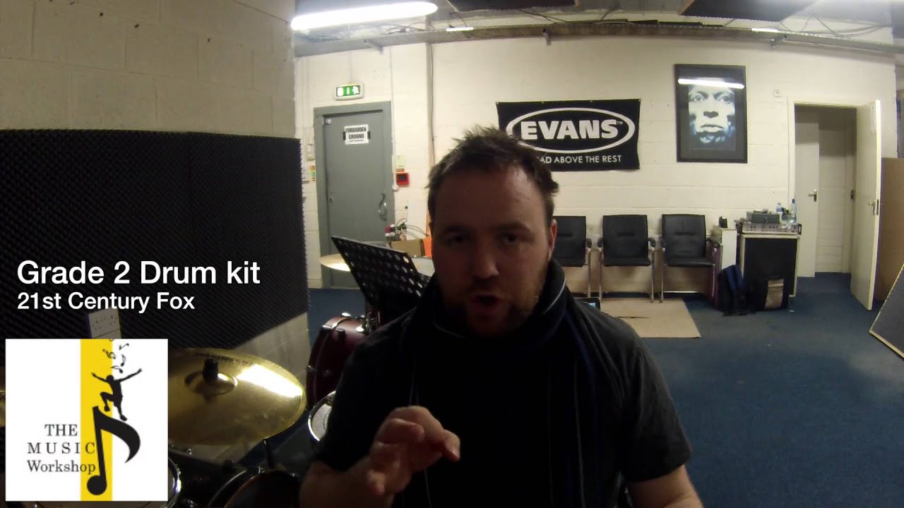 Grade 2 21st Century Fox Drum kit - YouTube