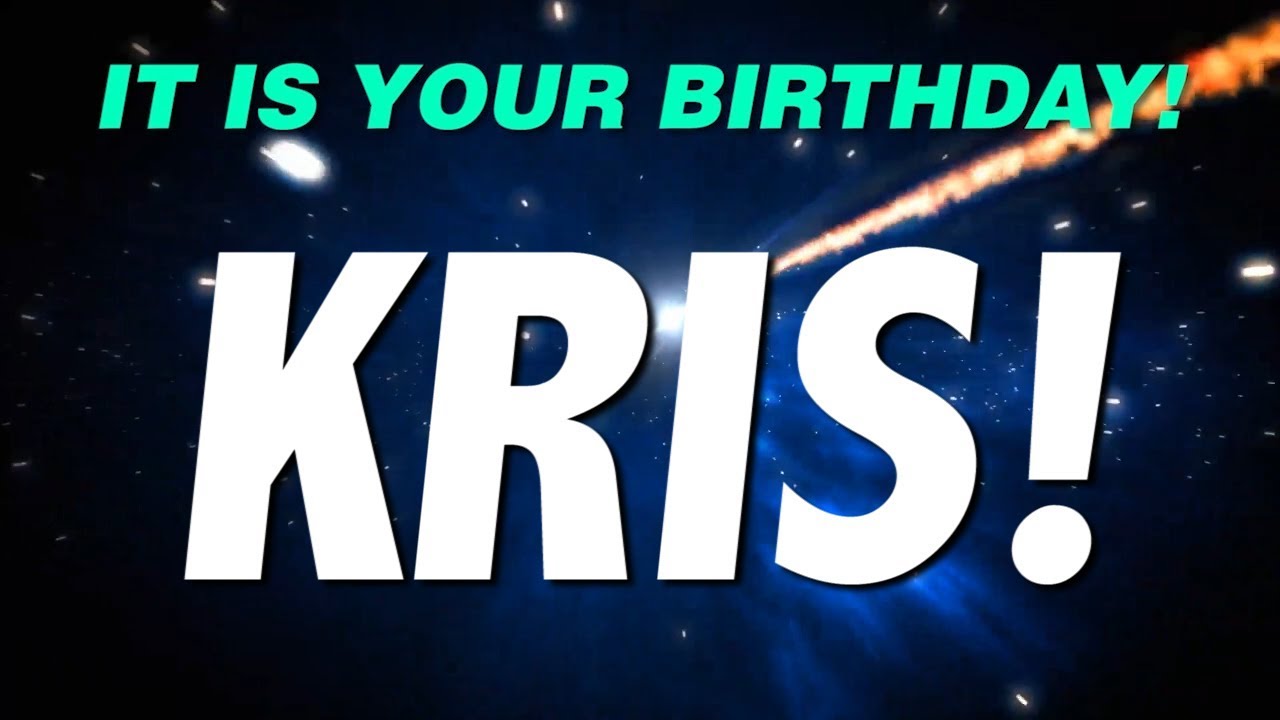 HAPPY BIRTHDAY KRIS! This is your gift. - YouTube