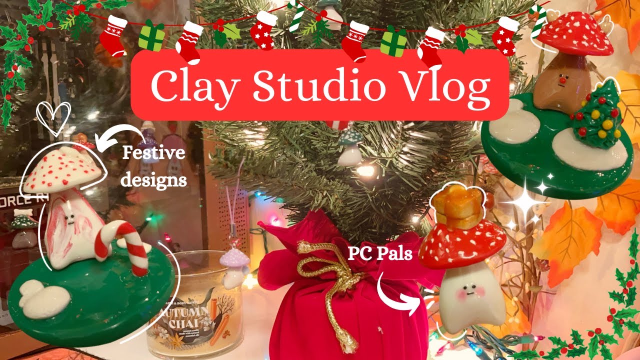 Cozy Clay Studio Vlog | Festive Designs | New PC Pals | Welcoming ...