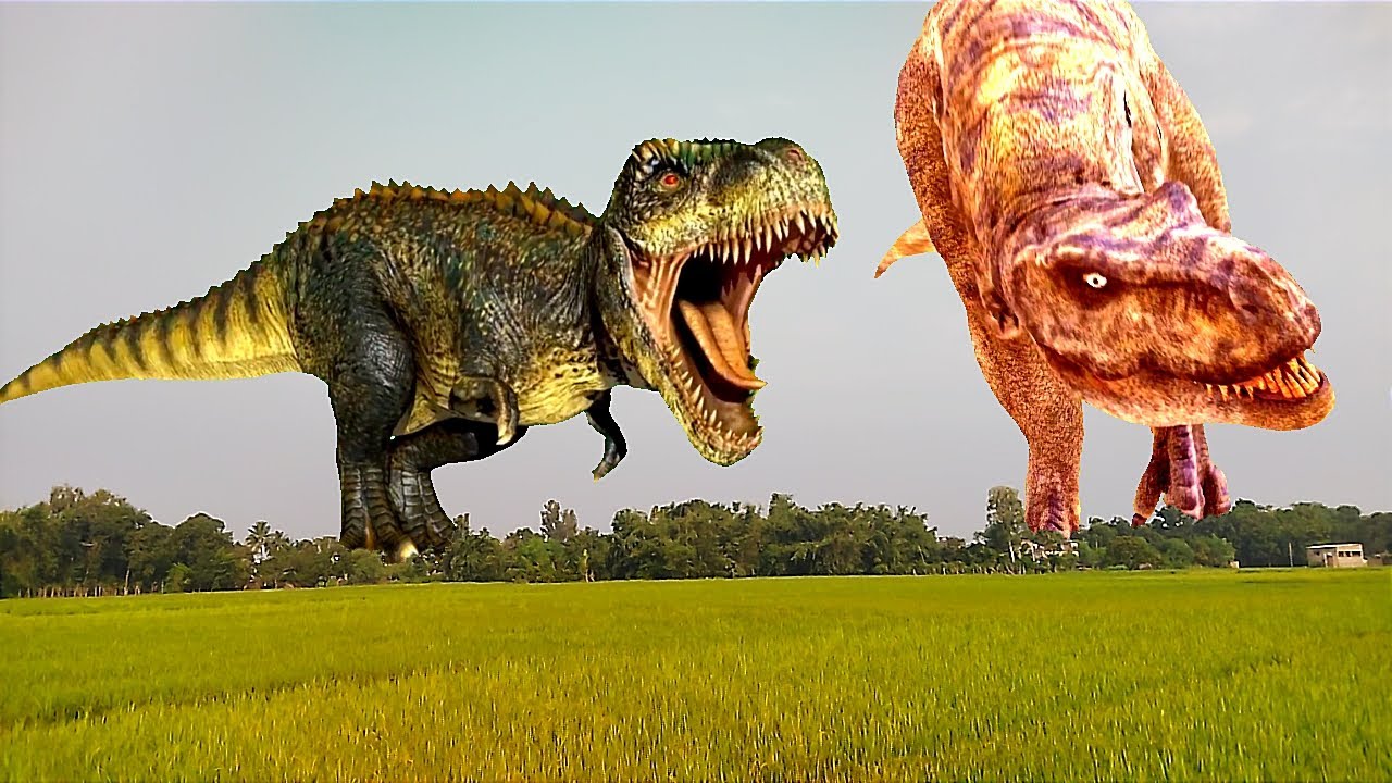 T rex double dinosaurs in jurassic Park. #dinosaur #jurassicworld # ...