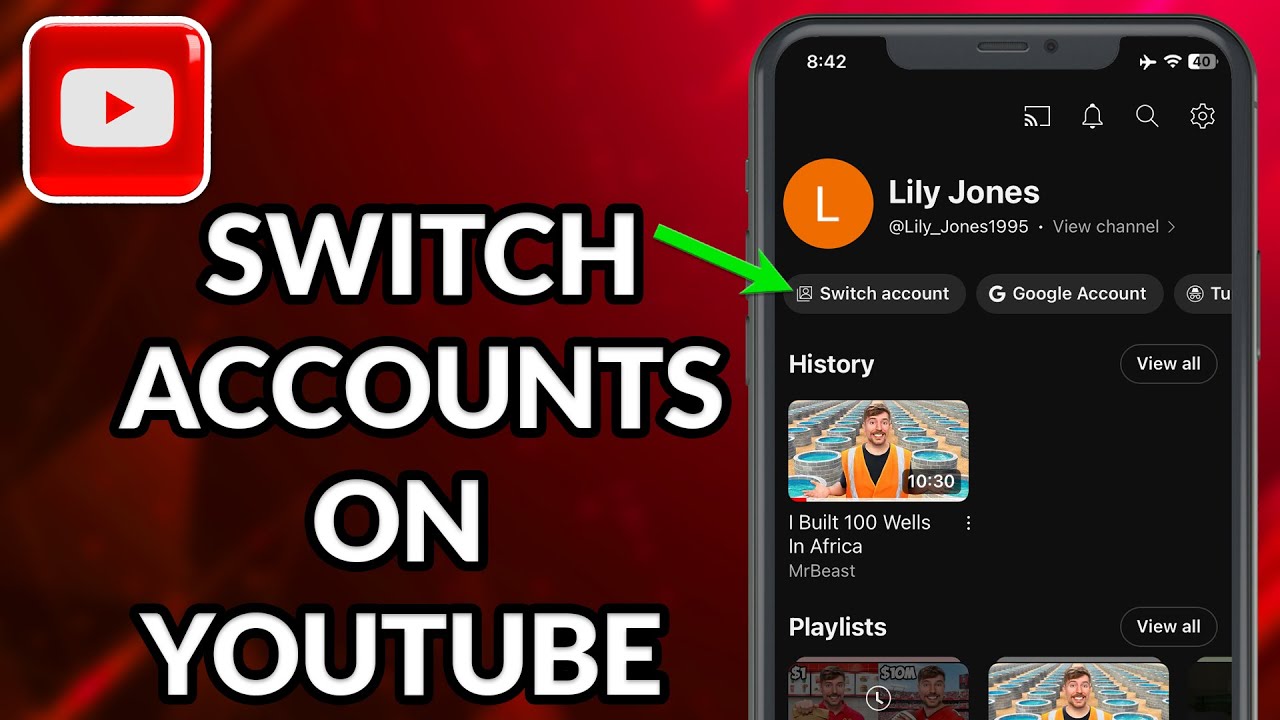 How To Switch Account In YouTube In Phone - YouTube