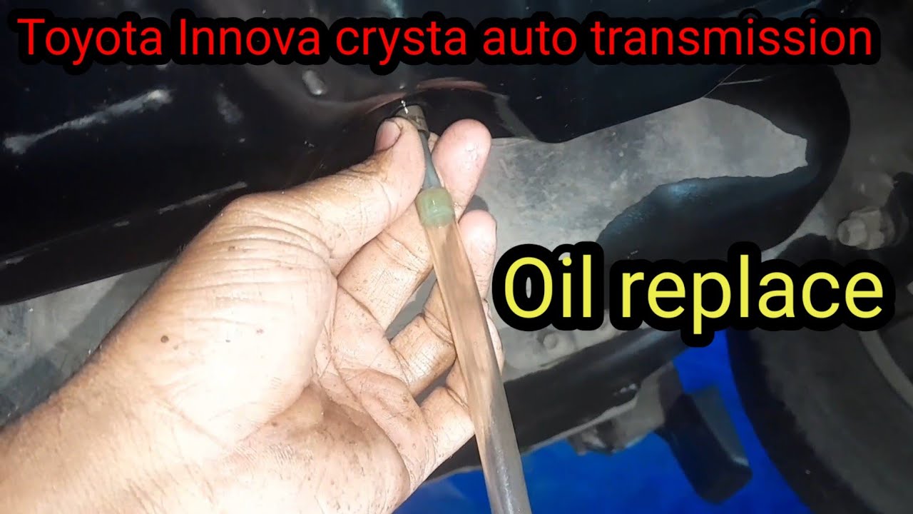 Toyota Innova crysta auto transmission oil replace/ Toyota Innova ...