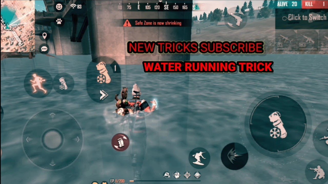 NEW WATER RUNNING TRICK FREE FIRE 🔥 TRENDING VIDEO - YouTube