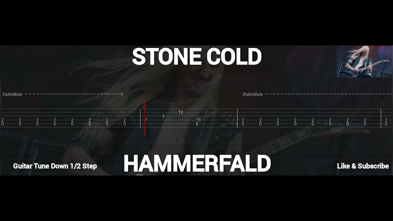 HAMMERFALL - STONE COLD ( TAB GUITAR ) - YouTube