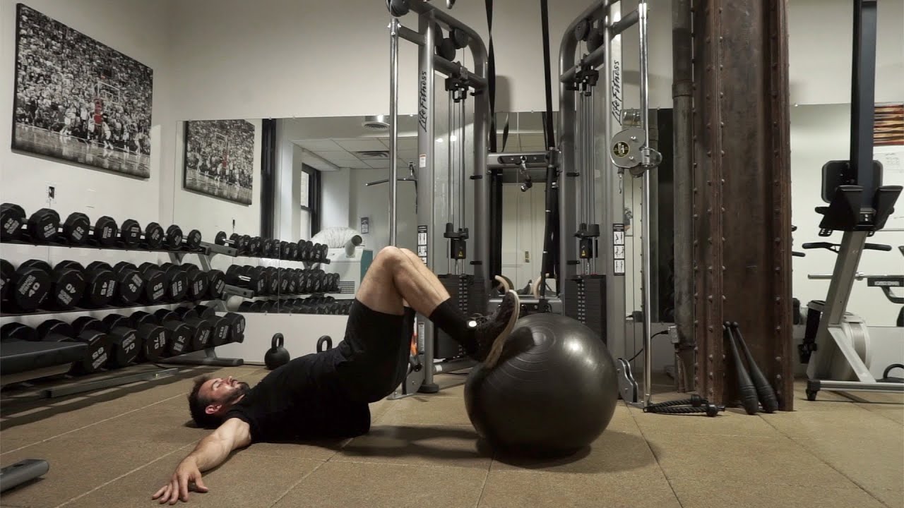 Stability Ball Hamstring Curl: Instructional Video - YouTube