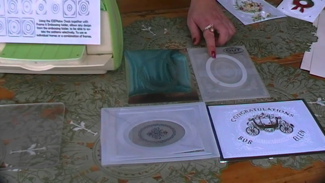 Oval Inside Out Plates (IOEPlates) & Frame it embossing folder - YouTube