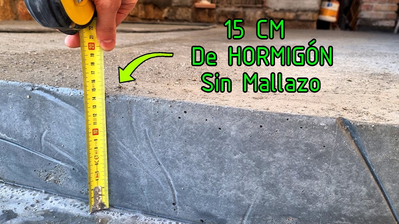 Solera de hormigón sin mallazo - YouTube