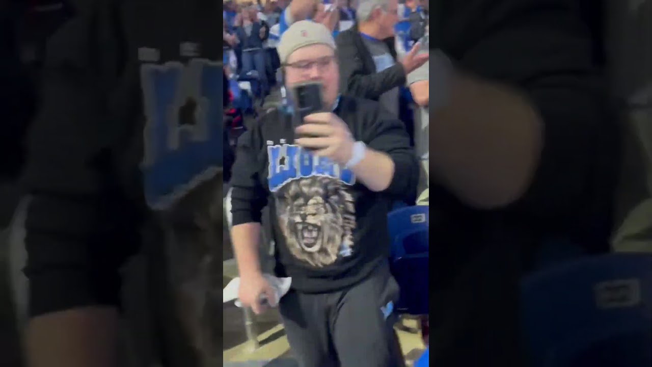 Detroit Lions fans celebrate NFC Divisional playoff win #detroit ...