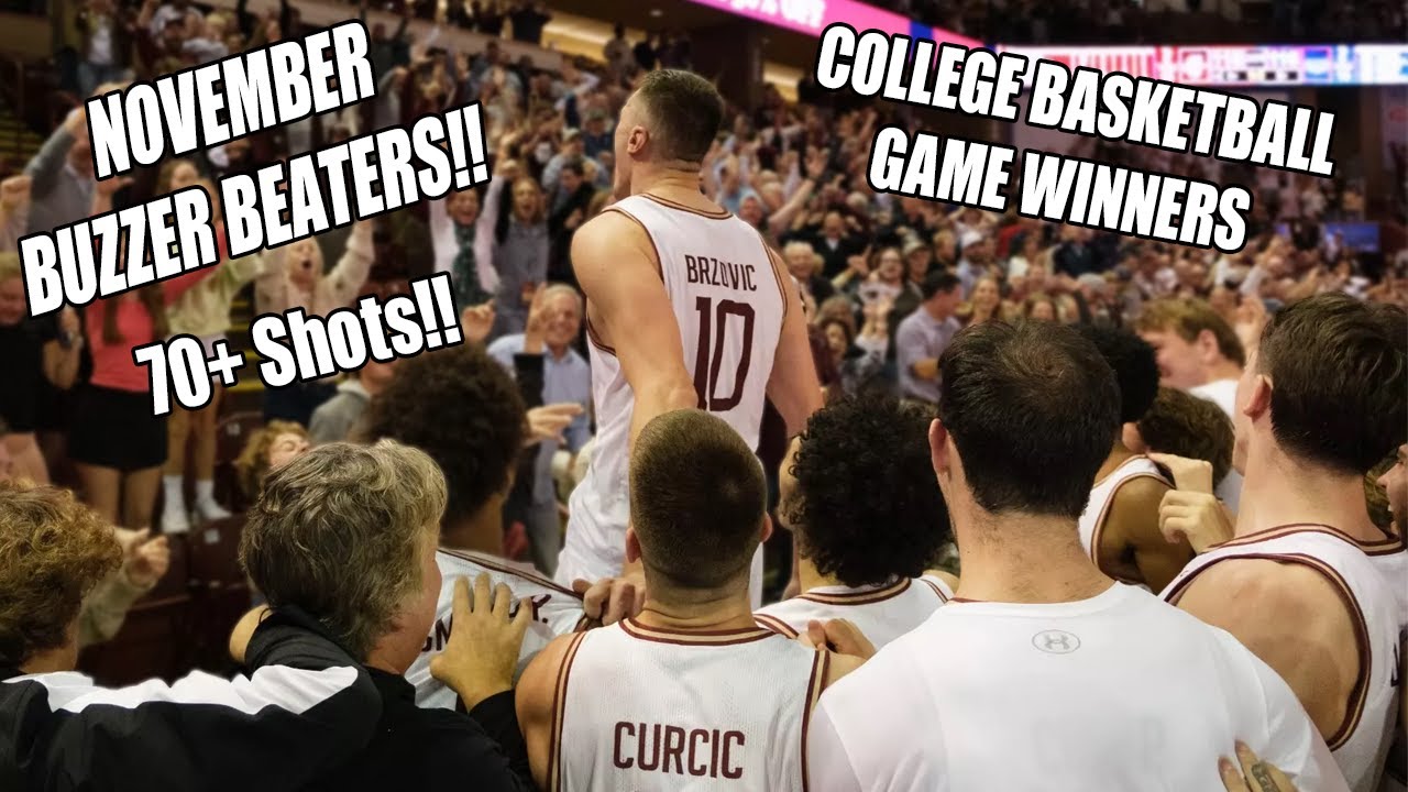 The BEST Buzzer Beaters & Game Winners of November 2024 (Men's) - YouTube
