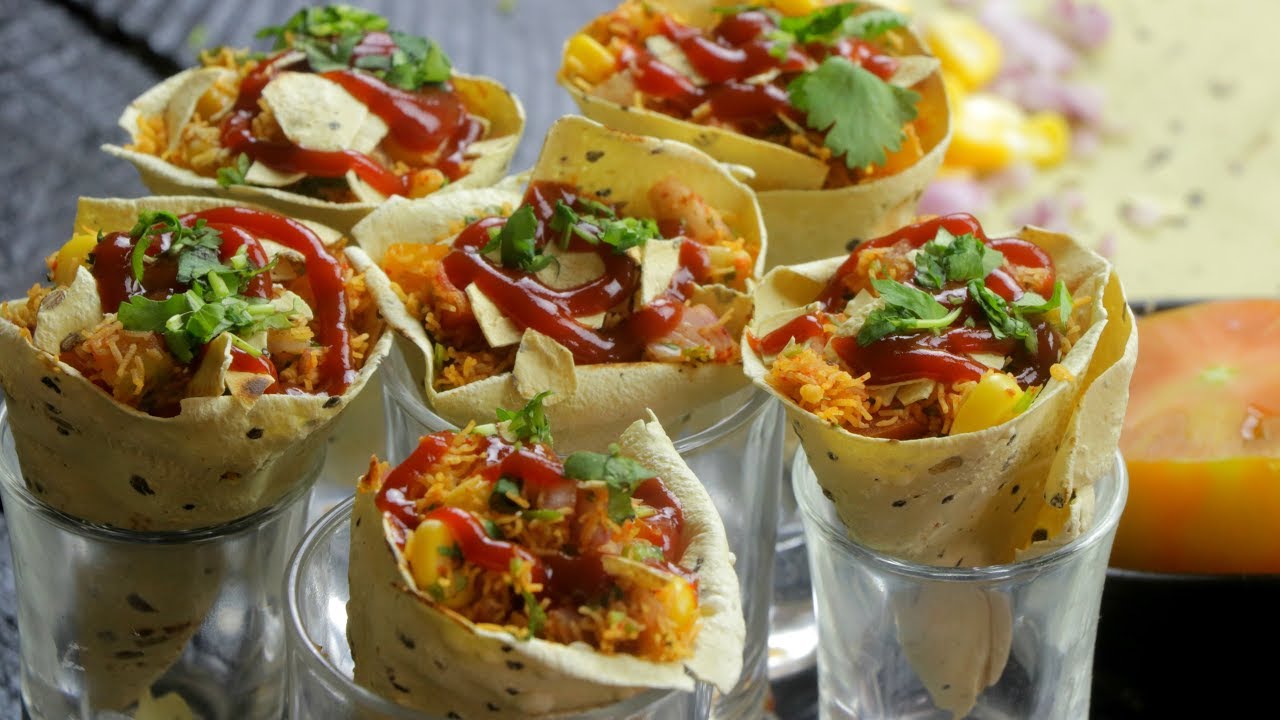 PAPAD CORN CONE | Papad Cones| Sweet Corn Papad Cones| By Chef Aadil ...