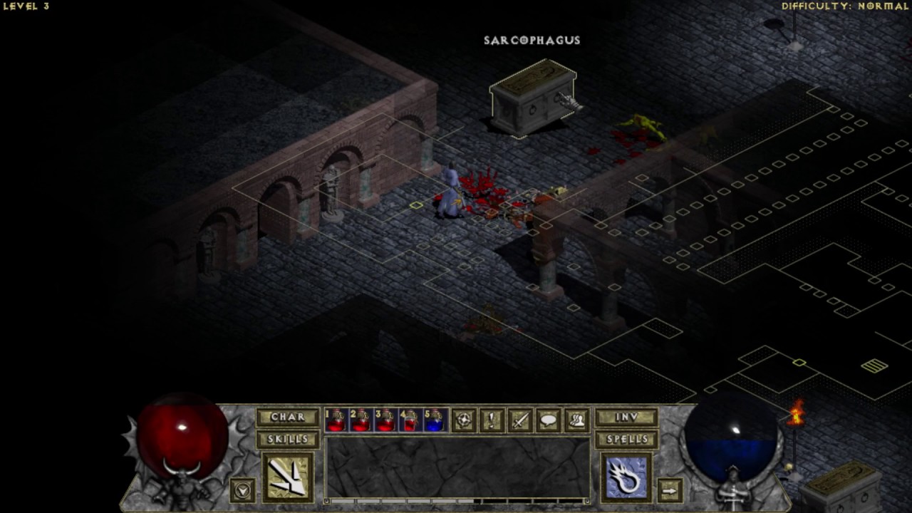 Diablo 1 HD Mod Belzebub Necromancer Playthrough Part 5 - YouTube