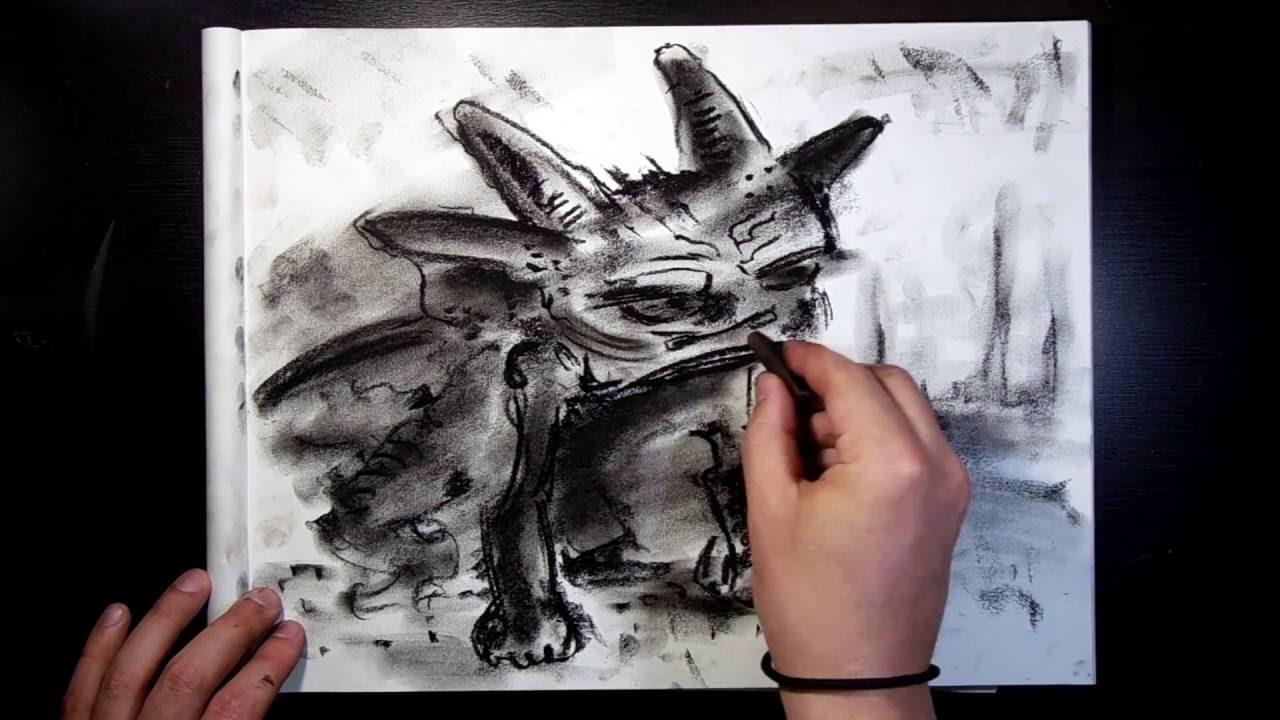 How to draw a Gothic Gargoyle - YouTube
