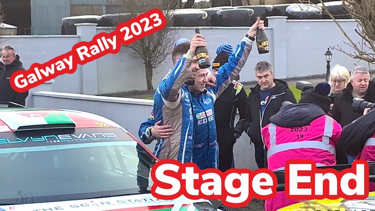 Galway Rally 2023 Stage End, Winner Meirion Evans, 4K - YouTube